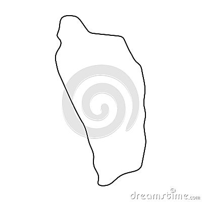Dominica Simplified Vector Outline Map | CartoonDealer.com #309982380