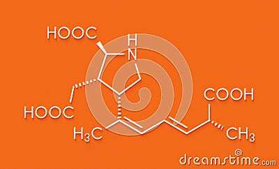 Domoic Acid Algae Poison Molecule. Responsible For Amnesic Shellfish ...