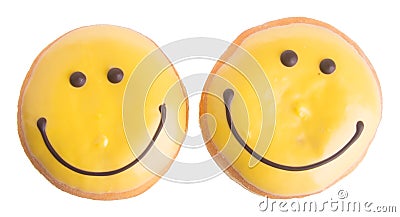 Donut. Happy Face Donut On Background Editorial Image | CartoonDealer ...