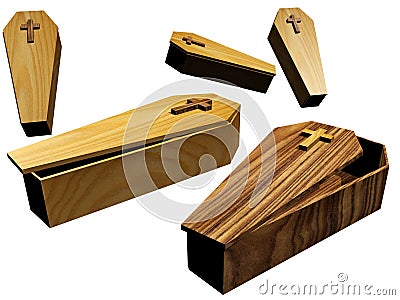 Doodskisten Royalty-vrije Stock Afbeeldingen - Afbeelding: 6388279
