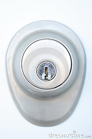 Door Lock With Keyhole Stock Image - Image: 2295651