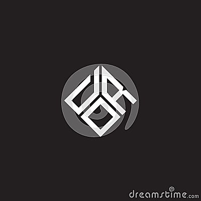 DOR Letter Logo Design On Black Background. DOR Creative Initials ...
