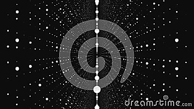 Dot Particle Design, Abstract Fractal Point Geometry. Virtual Artistic ...