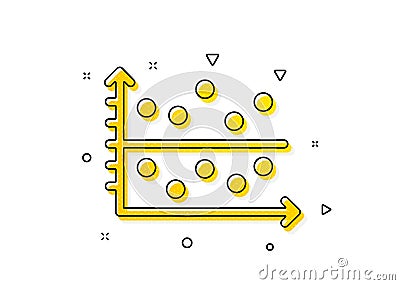 Dot Plot Graph Icon. Presentation Chart Sign. Vector | CartoonDealer ...