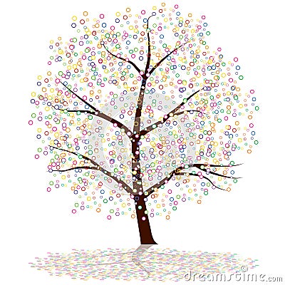 Dot Tree Royalty Free Stock Image - Image: 20660936