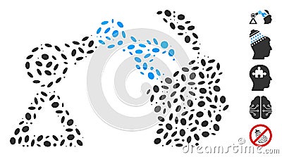 Dotted Collage Open Head Surgery Manipulator Stock Photography ...