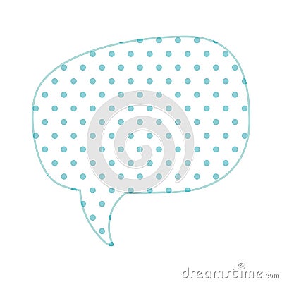 Dotted Silhouette Rounded Rectangle Callout Vector Illustration ...