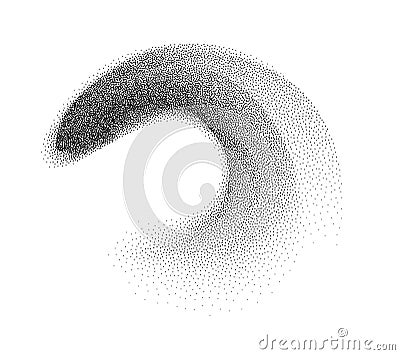 Dotwork Abstract Shapes, Black Grain Texture, Abstract Stipple Sand ...