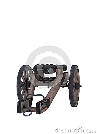 Double Barrel Cannon Back View Stock Photography | CartoonDealer.com ...