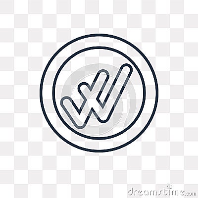 Double Checking Vector Icon Isolated On Transparent Background ...