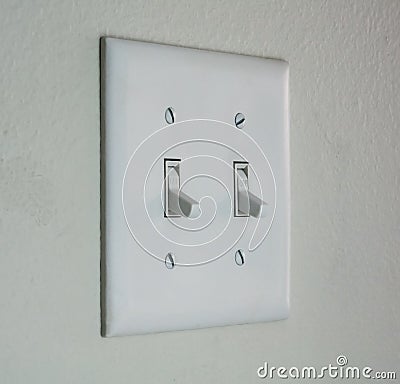 Double Light Switch Plate Royalty Free Stock Photos - Image: 14839668