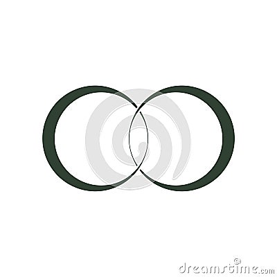 Double Ring Logo Design Stock Photography | CartoonDealer.com #152343416