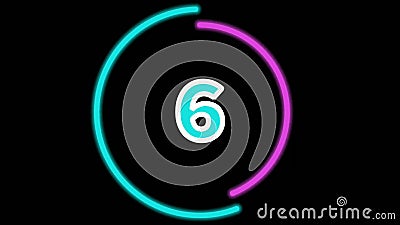 Double Round Circle Countdown Timer Stock Video - Video of design ...