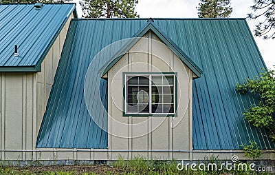 A Double Window Dormer On The First Floor With A Standing Seam Metal ...