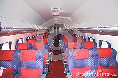 Douglas DC4 Skymaster Interior Royalty Free Stock Photo - Image: 2846445
