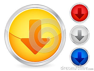 Down Arrow Button Stock Image - Image: 8279311