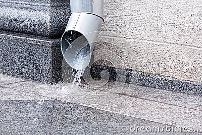 Downspout In Heavy Rain Stock Image | CartoonDealer.com #43367401