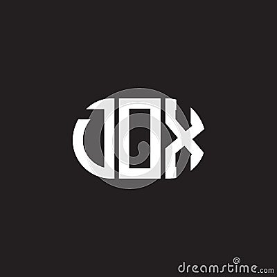 DOX Letter Logo Design On Black Background. DOX Creative Initials ...