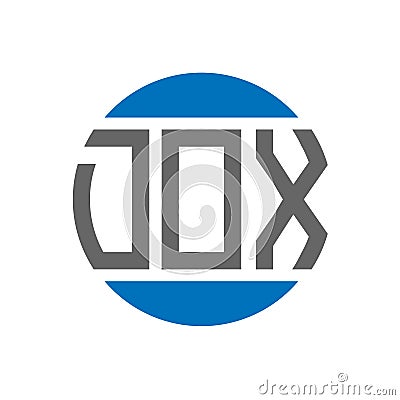 DOX Letter Logo Design On White Background. DOX Creative Initials ...