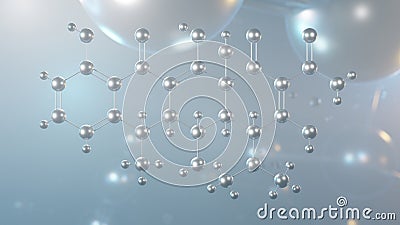 Doxycycline Molecular Structure, 3d Model Molecule, Broad-spectrum ...