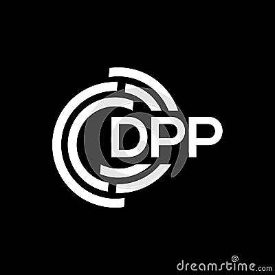 DPP Letter Logo Design On Black Background. DPP Creative Initials ...