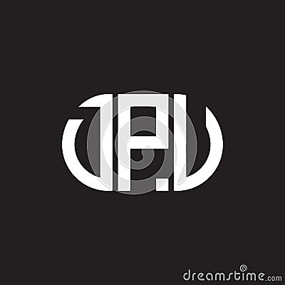 DPU Letter Logo Design On Black Background. DPU Creative Initials ...