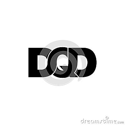 DQD Letter Monogram Logo Design Vector | CartoonDealer.com #279950031