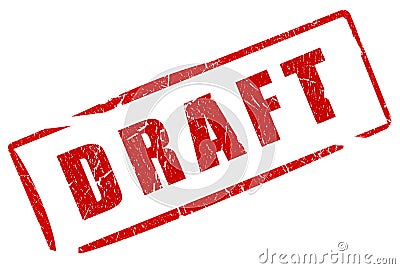 Draft Stamp Royalty Free Stock Photos - Image: 14608998