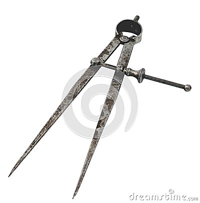 Drafting Compass Stock Photo - Image: 3268750