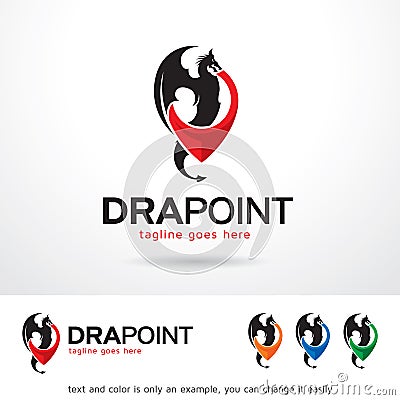 Dragon Point Logo Template Design Vector | CartoonDealer.com #88172162