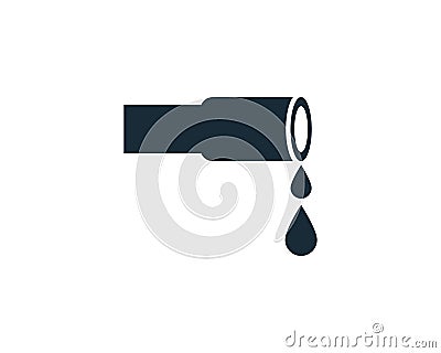 Drainage Pipe Icon Vector Logo Template Illustration Design ...