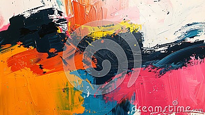 Dramatic Abstract Oil Impasto Painting. Royalty-Free Stock Photo ...
