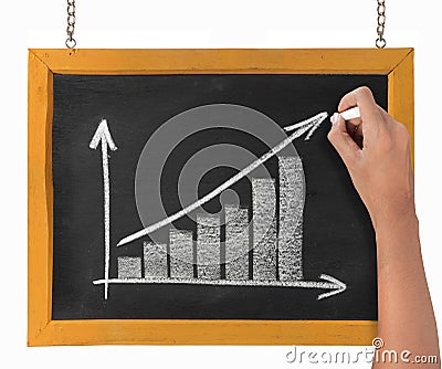 Drawing Chart Representing Growth Royalty-Free Stock Photo ...