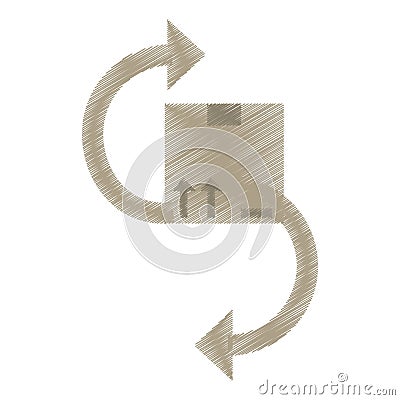Drawing Delivery Box Fragile Icon Stock Illustration | CartoonDealer ...