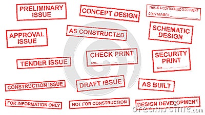 Drawing Status Stamps Stock Illustration - Image: 50673813
