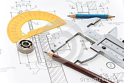 Drawing And Tool Royalty Free Stock Photography - Image: 8100137