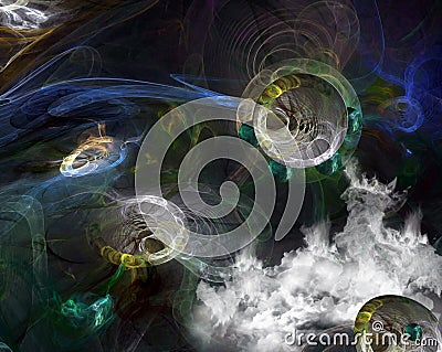 Abstract universe stock illustration. Illustration of effect - 2166608