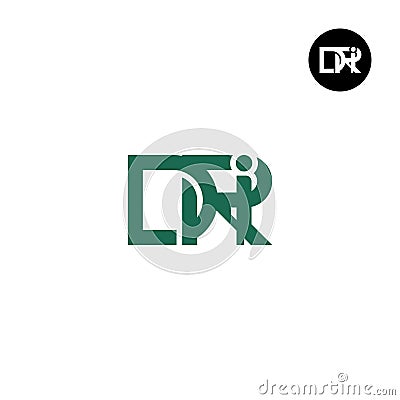 DRI Logo Letter Monogram Design Vector Illustration | CartoonDealer.com ...