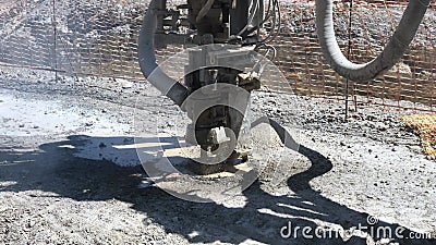 Drilling Works at Construction Site Stock Video - Video of drill, power ...