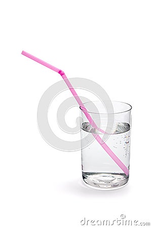 Drinking Straw - Refraction In Water Royalty Free Stock Photos - Image ...