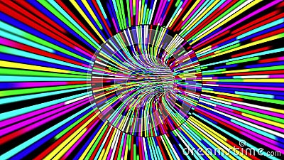 Driving through the Colorful Light Rays Tunnel Stock Footage - Video of ...