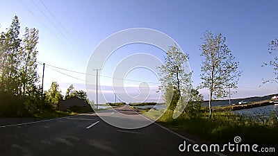 Driving On Embankment And Through Forest Stock Footage - Video of ...