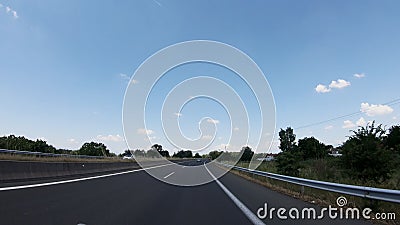 Driving on the Highway, Front View Stock Video - Video of cinematic ...