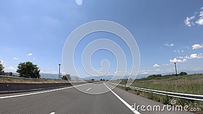 Driving on the Highway, Front View Stock Footage - Video of editing ...