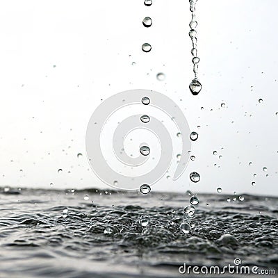 Drizzling Weather Isolated On White Background Royalty-Free Stock Image ...