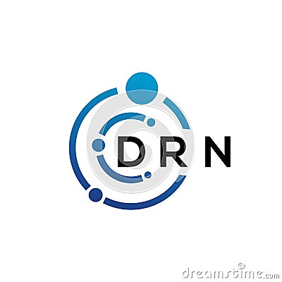 DRN Letter Logo Design On White Background. DRN Creative Initials ...