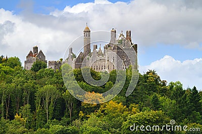 Dromore Castle On The Hill Stock Image - Image: 21069691