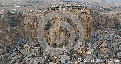 A Drone Flight on a Destroyed City Stock Video - Video of dust ...