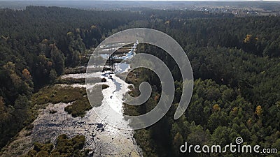 Krasna River stock footage. Video of stream, podlasie - 244360330