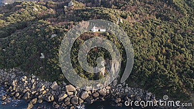 Lighthouse in Forest stock video. Video of tower, outdoor - 246128769